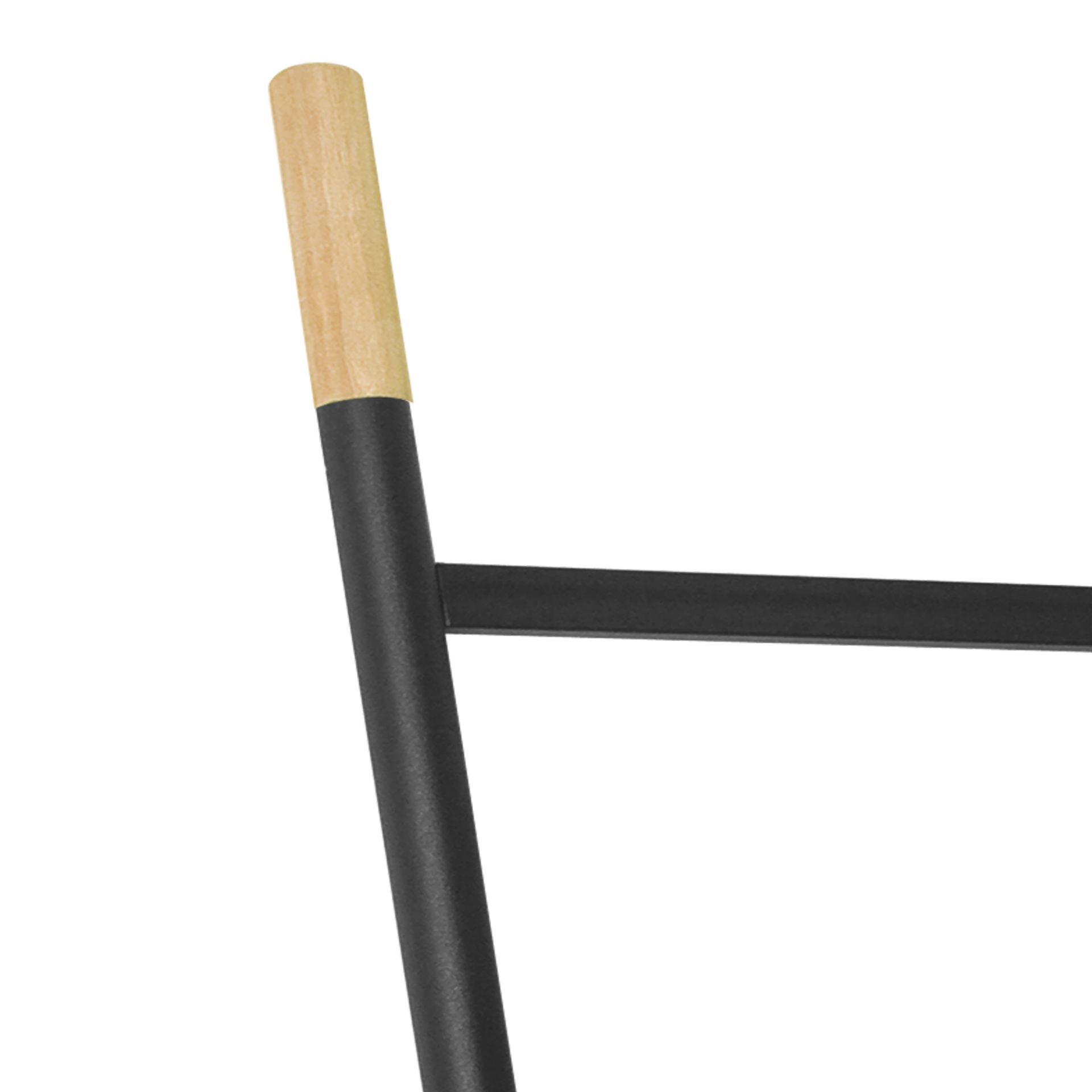 Escada Decorativa Wood Preto 150x40 cm